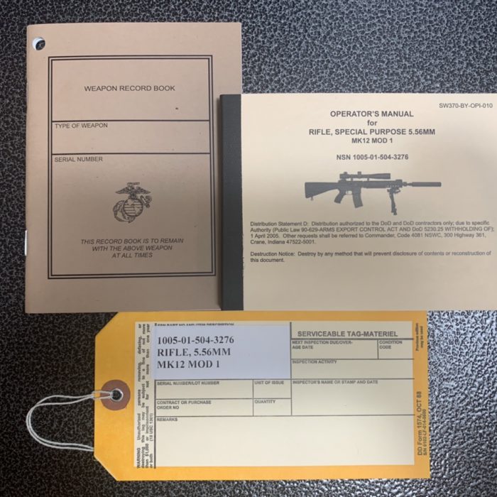 MK12 MOD-1 Data Kit Marines – Onyx Arms LLC