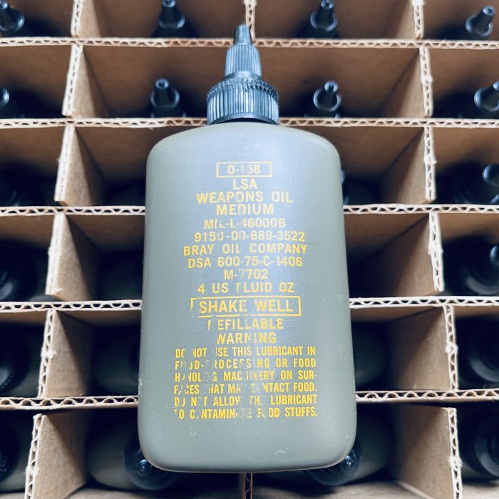 US Military Issue Vietnam Era LSA Weapons Oil, Medium Q-158 Full – Onyx ...